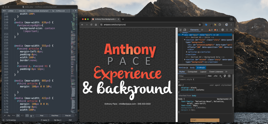Background Parallax Webpage with CSS – Ant Pace Blog