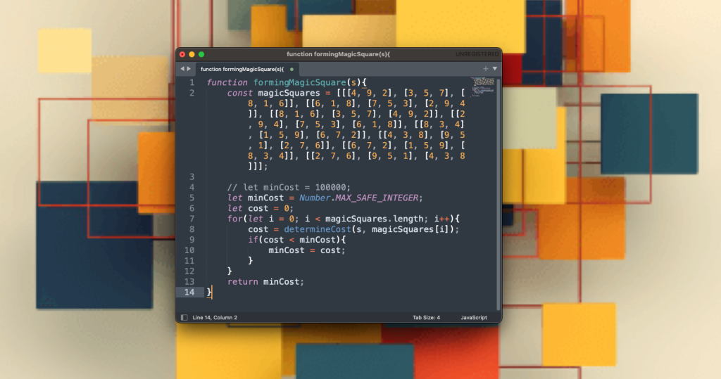 Magic Squares in JavaScript | Anthony Pace Blog